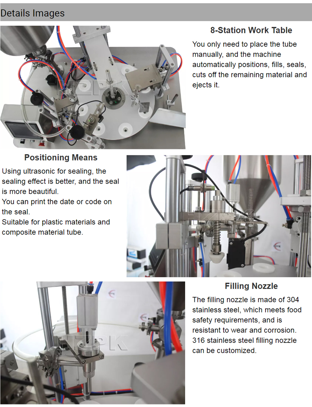 Ultrasonic paste tube filling sealing machine – Zhejiang Haizhou ...