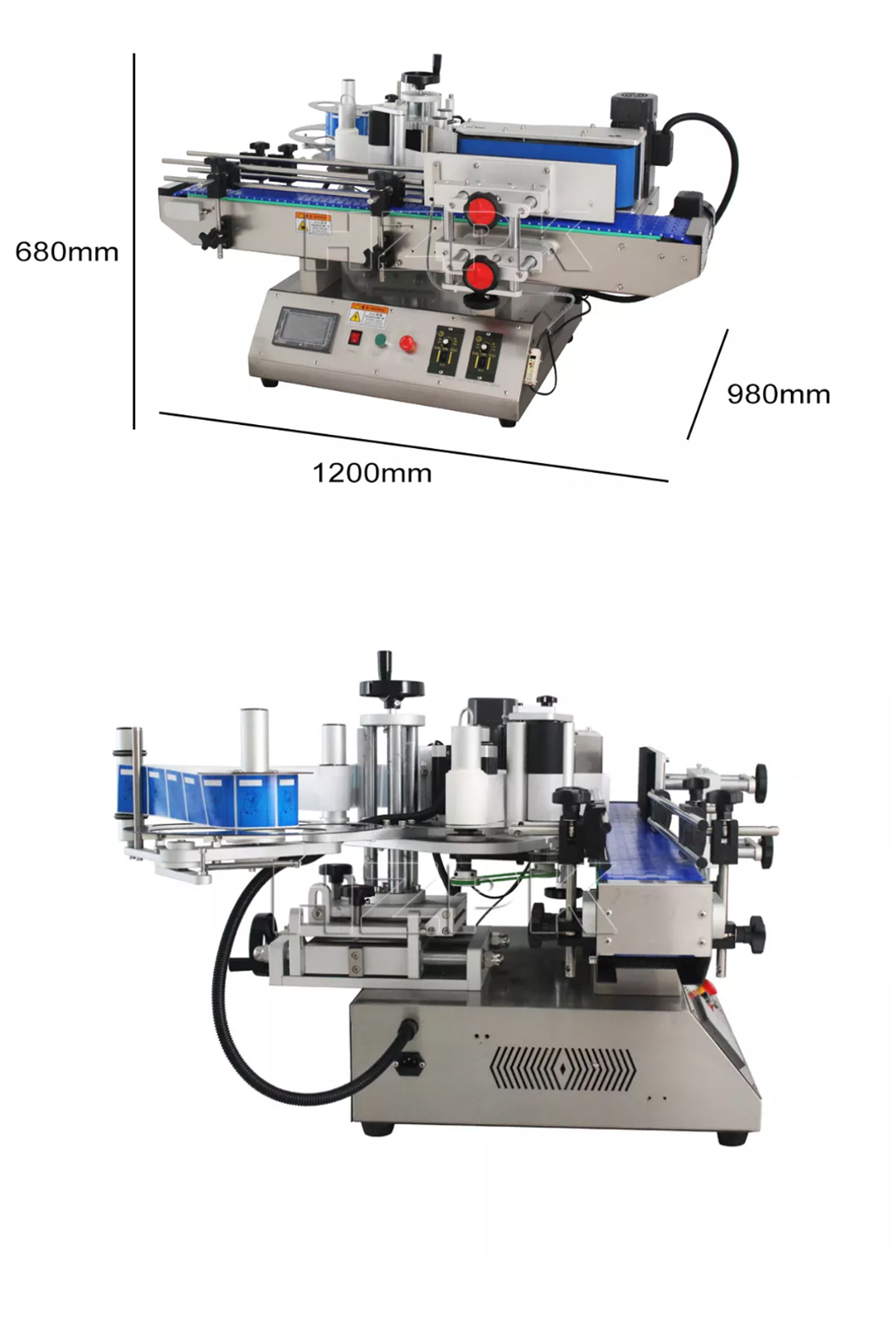 TRLM-120A tabletop automatic round bottle labeling machine – Zhejiang ...